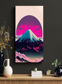 Generic Fuji Mountain Vaporwave Glossy Metal Print - Japanese Vaporwave ...