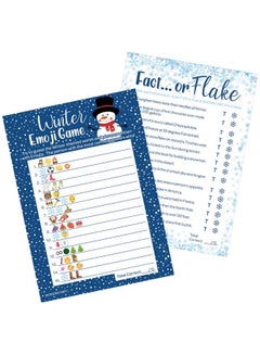 DISTINCTIVS Winter Holiday Party Games - Winter Themed Emoji Picture ...