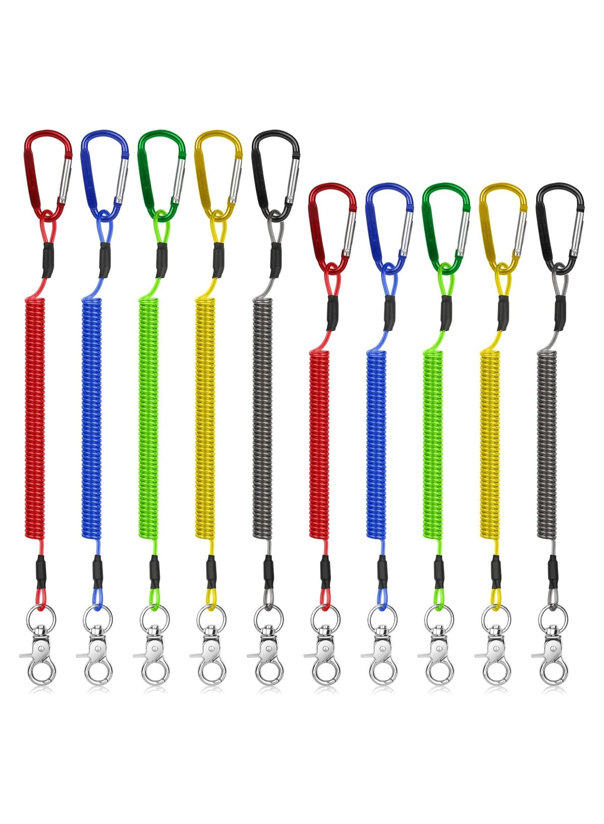 Generic 10 Pack Heavy Duty Fishing Lanyards with 2 Sizes, Retractable ...