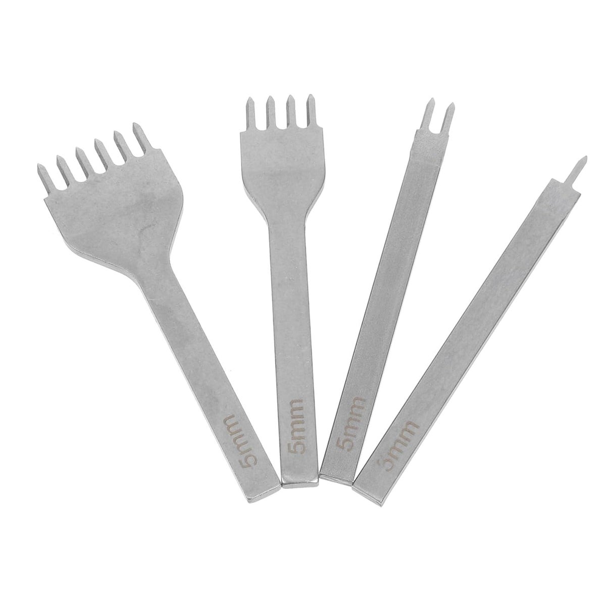 Generic 4Pcs Heavy Duty Hollow Leather Punch Tool Set For Belts Straps ...