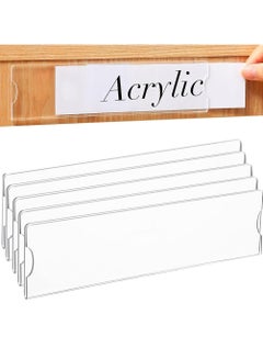 CMGTYYD 5 Sets Acrylic Wall Name Plate Holder,Clear Plastic Sign Label ...