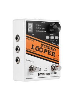 ammoon Stereo Looper Loop Record Guitar Effect Pedal 10 Independent ...