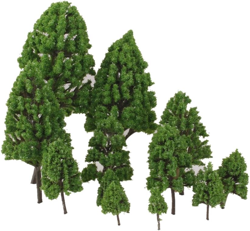 klarako klarako12 Pieces of HO OO Scale Trees for Diorama, Train, Train ...