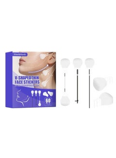 MILEMEI Face Lift Sticker 60 Pcs V-line Face Lift Tapes Face and Neck ...