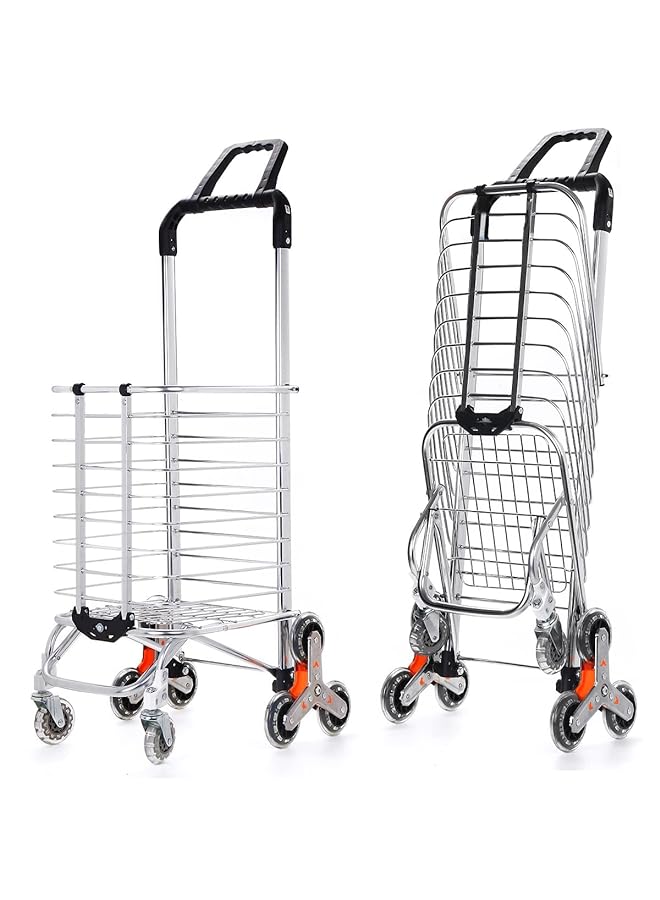 Generic Trolley And Transport Withfolding Metal Basket Triple Wheel ...