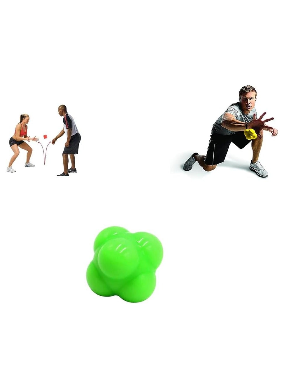 QSHOP QSHOP® Reaction Ball, Sports Speed and Agility Training Ball, Six ...