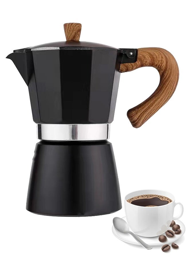 VOGMAX Black Coffee Maker Percolator Moka Pot Italian Style Coffee ...