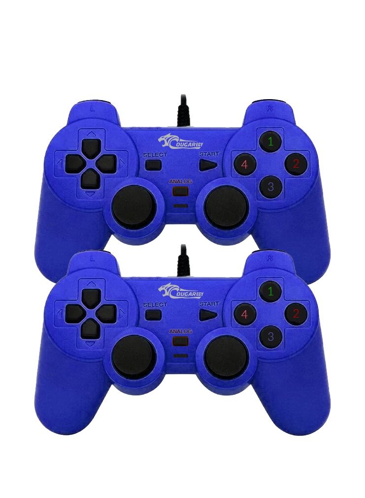 Cougar joystick controller for pc 2 pcs 2082 -blue | Best Price Egypt ...