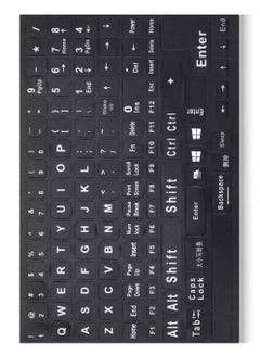 Generic Universal Replacement English Keyboard Stickers Full Set of US ...