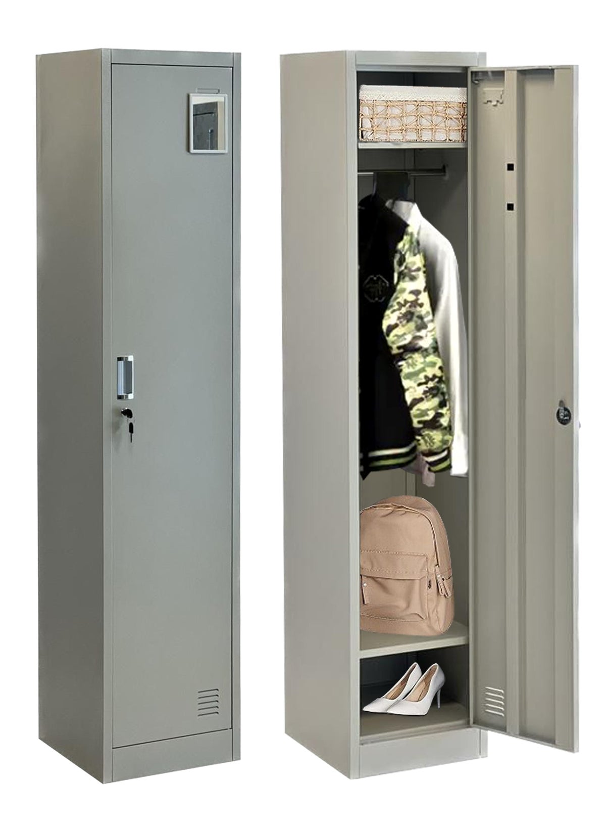 Living Single Door File Cabinet Metal Locker 42*38*180cm | Best Price ...