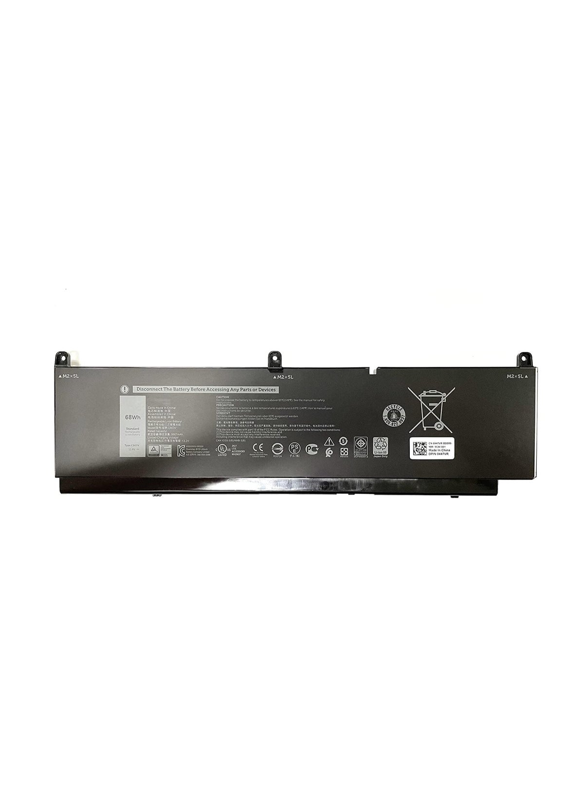 تسوق Terabyte وreplacement 11.4V 68Wh 68ND3 CR72X G5FJ8 J0VNR CR72X ...