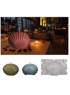 SYOSI Handmade DIY Candle Mold, Seashell Shell Durable Plastic Scallop ...