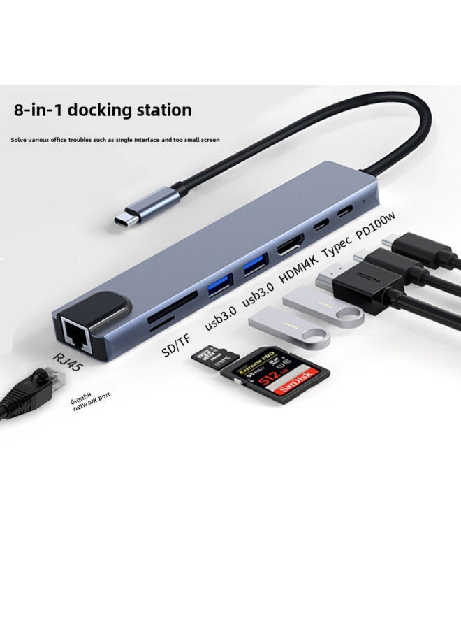 Generic Typec Docking Station HDMI Cable HD Monitor Hub Projection ...