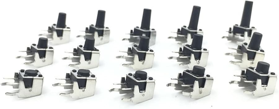 Generic Tactile Micro Switch Right Angle Push Button 6x6x15mm 15h Color ...