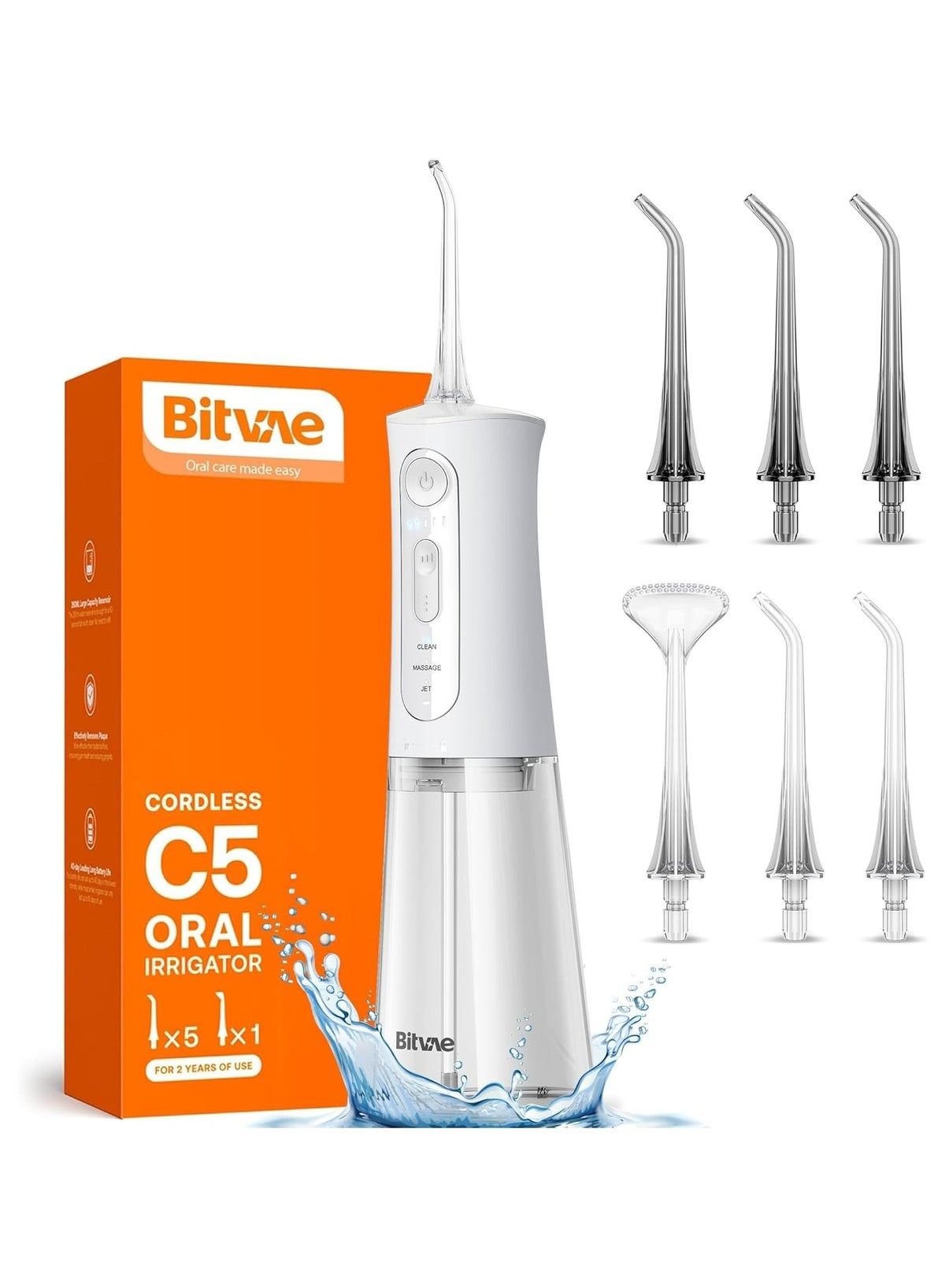 Bitvae Bitvae Water Flosser Professional for Teeth - 3 Modes, 6 Jet ...