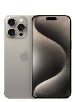 تسوق iPhone وiPhone 15 Pro Max 256GB Natural Titanium 5G With FaceTime ...