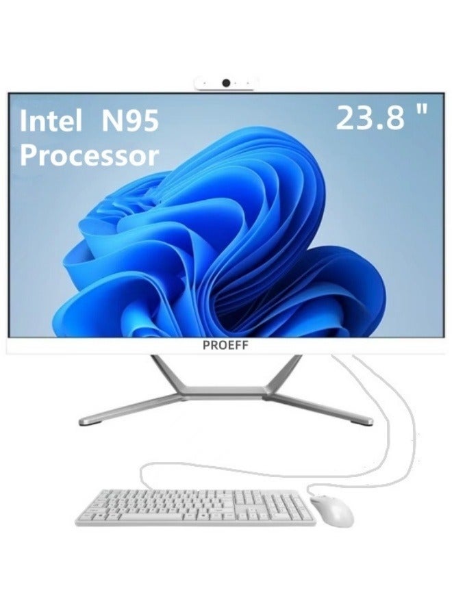 PROEFF All-In-One PC 23.8 inch Desktop,Intel 12th Gen Alder Lake-N95 ...
