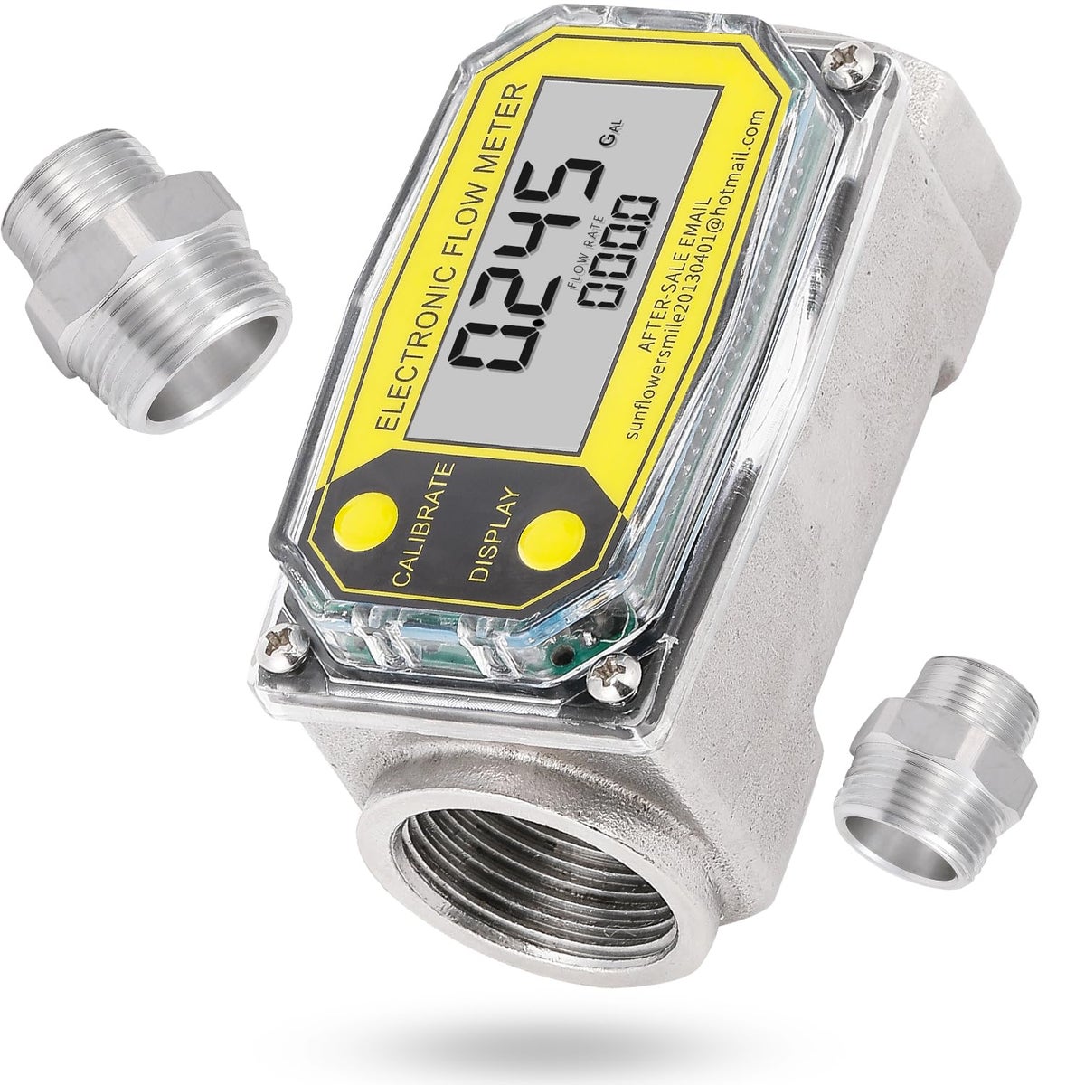 CGOLDENWALL 1” 3/4” Turbine Fuel Meter, Stainless Steel Water Meter ...