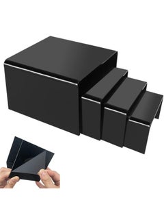 BUYCO Versatile Display Solution: Set of 9 Black Acrylic Risers UAE ...