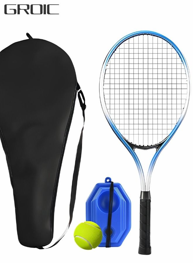 GROIC Adult Tennis Racket Set,Tennis Trainer with String Rebound Tennis ...