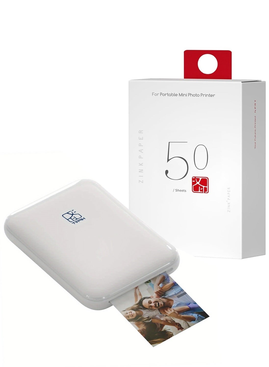 OTTAL OTTAL Original HPRT MT53 Mini Photo Printer ZINK Inkless Technology Multifunction AR Video ...