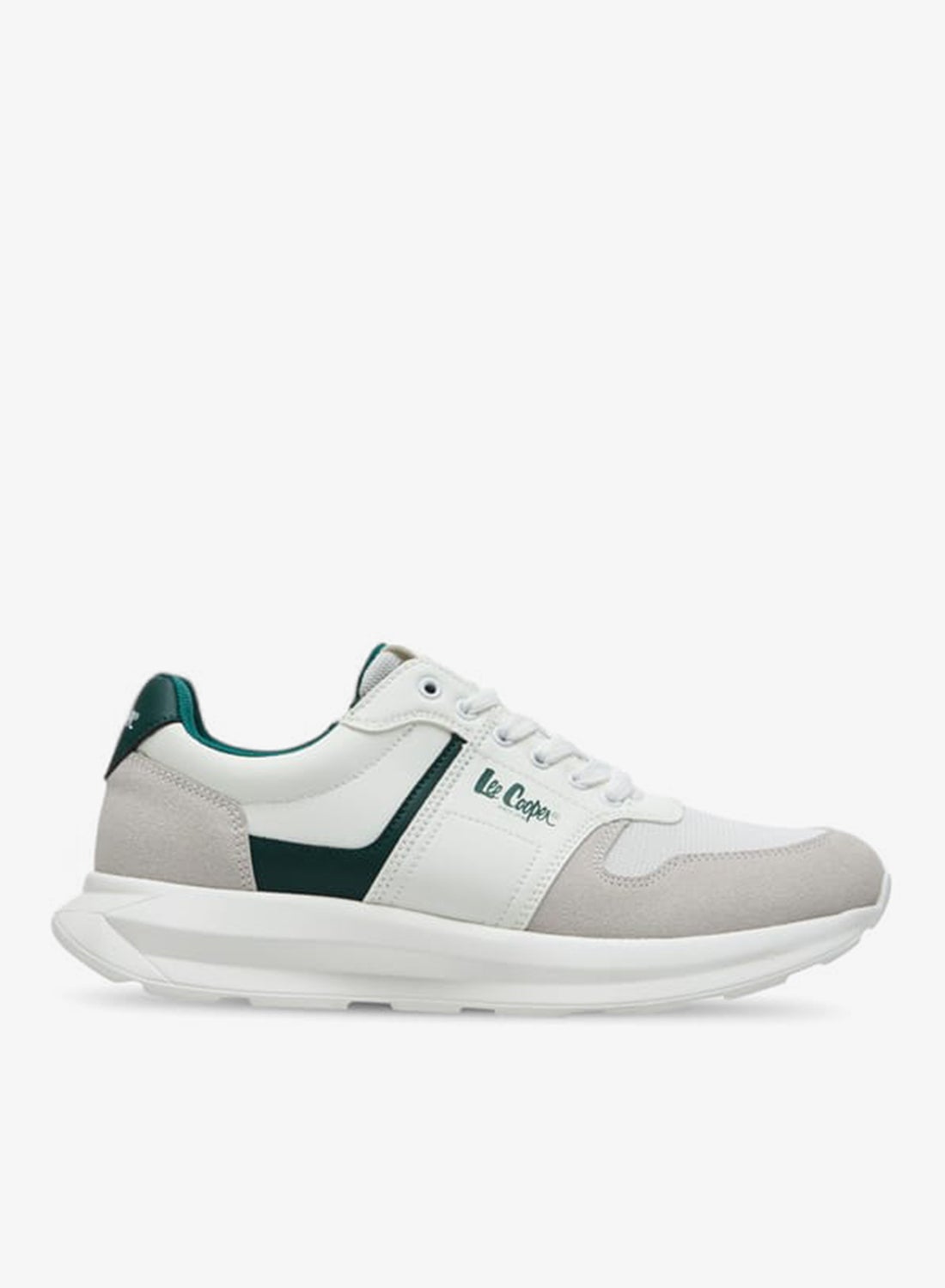 Lee Cooper Men's Panelled Sneakers with Lace-Up Closure | Best Price ...