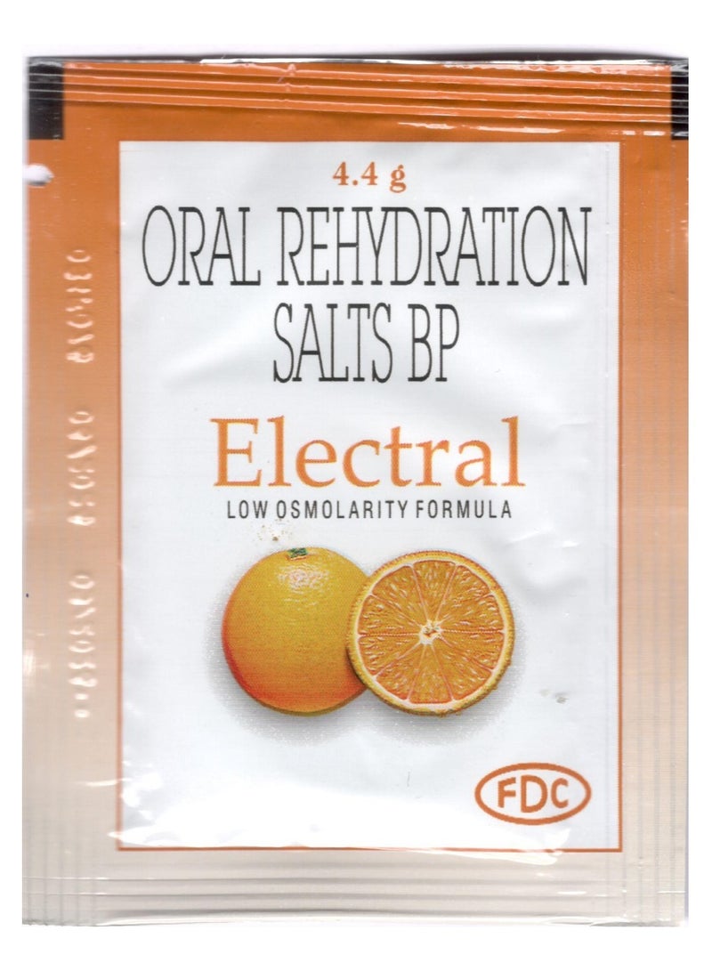 Buy FDC Electral ORS Orange Flavoured Oral Rehydration Salts BP 1 ...