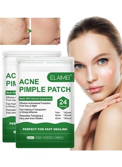 Elaimei 48-Piece Acne Pimple Patches, Hydrocolloid Acne Patch With Tea ...
