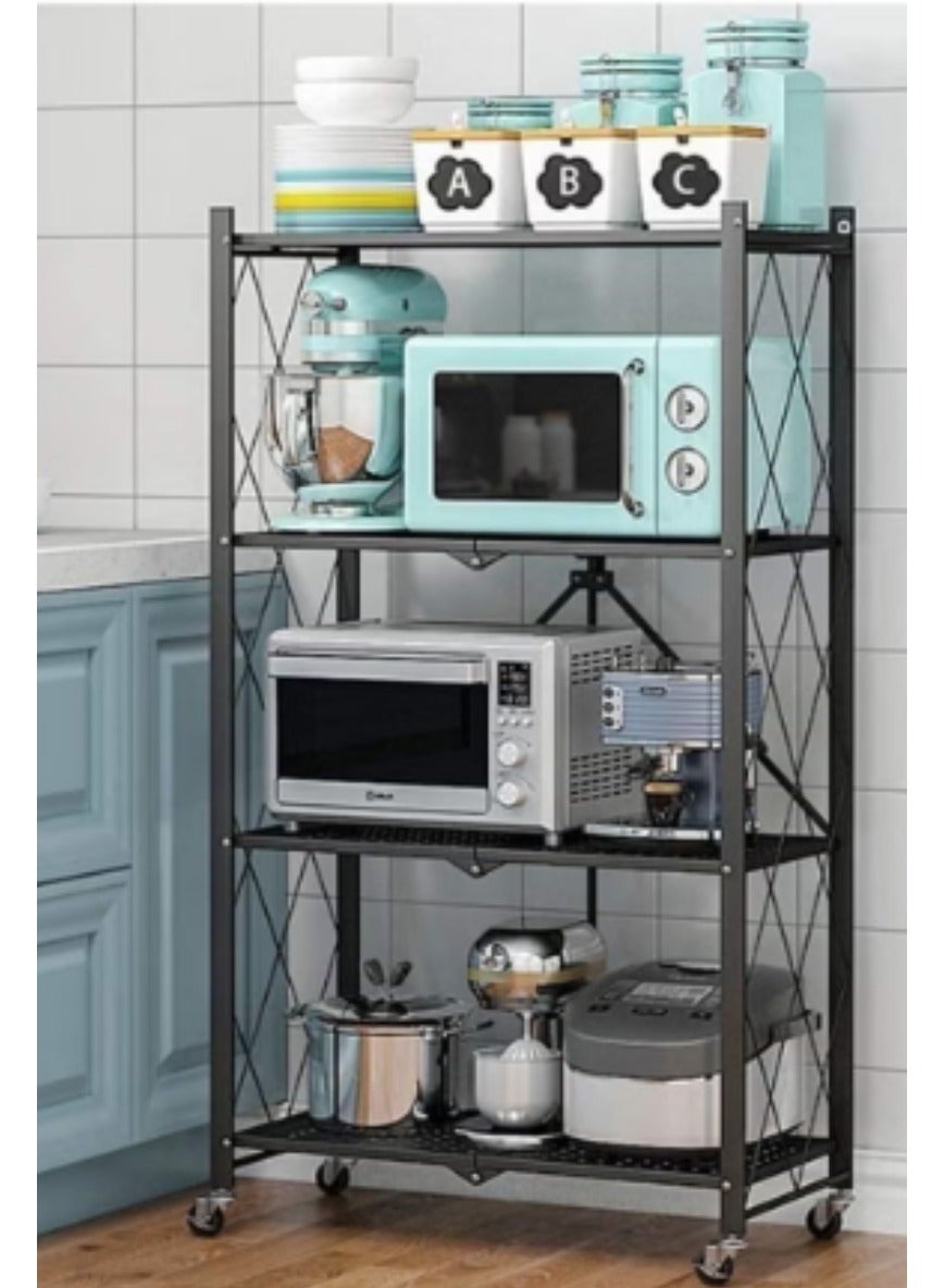 EXCLIFE Kitchen Storage Rack and Heavy Duty Metal Shelving Unit on ...