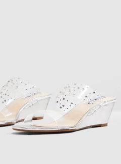 STEVE MADDEN Vana Wedge Sandal-Silver UAE | Dubai, Abu Dhabi