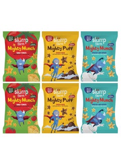 Slurrp Farm Mighty Puffs Choco Ragi Tangy Tomato With Cheese And Herbs ...