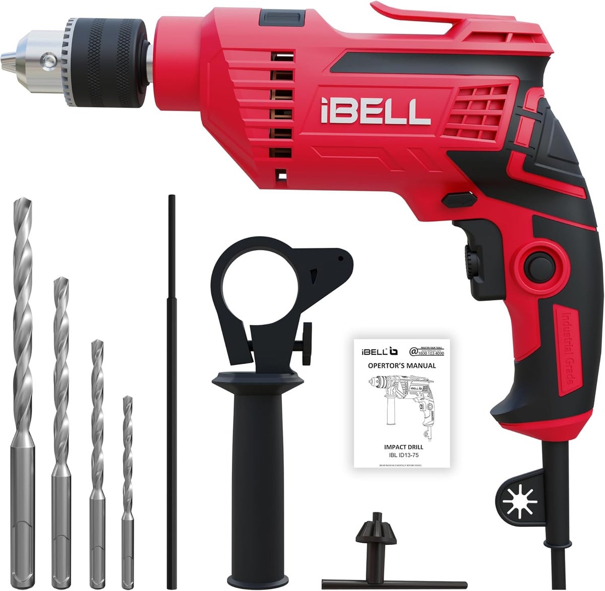 iBELL Impact Drill Id13-75, 650W, Copper Armature, Chuck 13Mm, 2800 Rpm ...