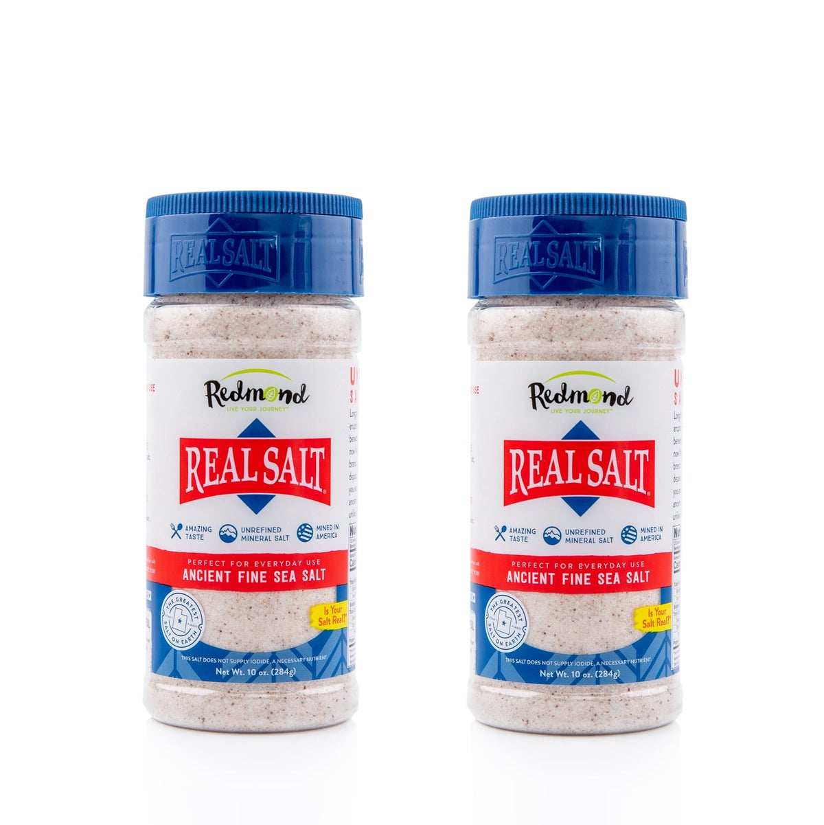 Redmond Redmond Real Sea Salt - Natural Unrefined Gluten Free Fine, 10 ...