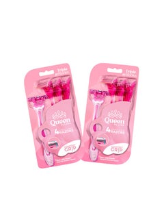 Queen By Lord 8-Piece 3 Blade Shaving Razor Set | Best Price Egypt ...