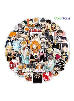 Color Fans 100 Pcs Haikyuu Waterproof Stickers Anime Cartoon Vinyl ...