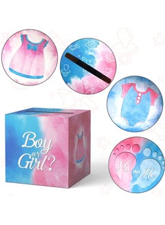 KASTWAVE Voting Game Box, with 60 Pieces Baby Gender Reveal Bear Ballot ...