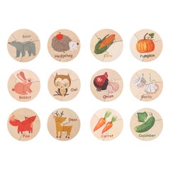 Generic Wooden childrens toys multi-functional color cognitive animal ...