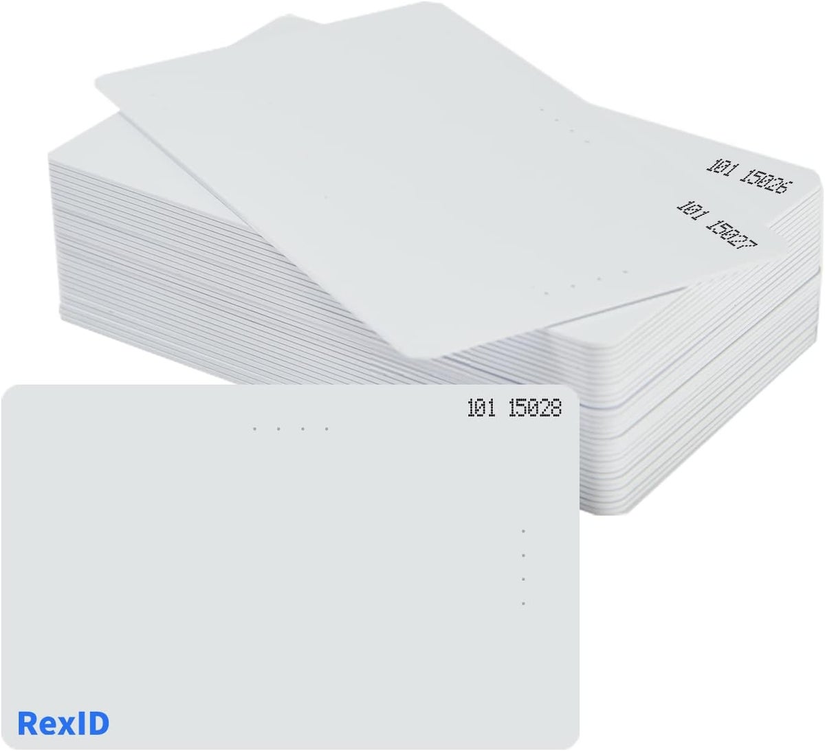 REXID Store Default Programmed 10 Pack H10301 PVC ISO Proximity Card ...