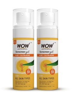 WOW WOW Skin Science Sunscreen Gel For All Skin Types | SPF 55 PA ...