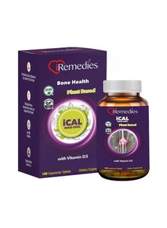 iRemedies iCal MagZinc with VIT D3 - 100 Vegetarian Tablets UAE | Dubai ...