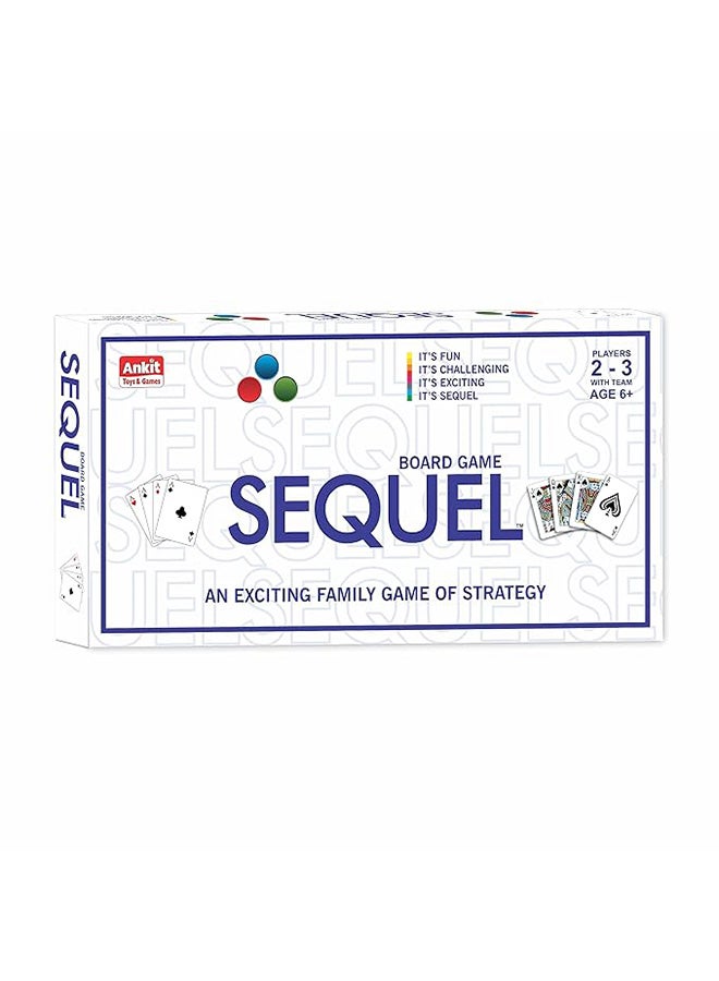 Ankit Toys Sequel Jumbo Board Game Make 5 In A Series Sequence Game ...
