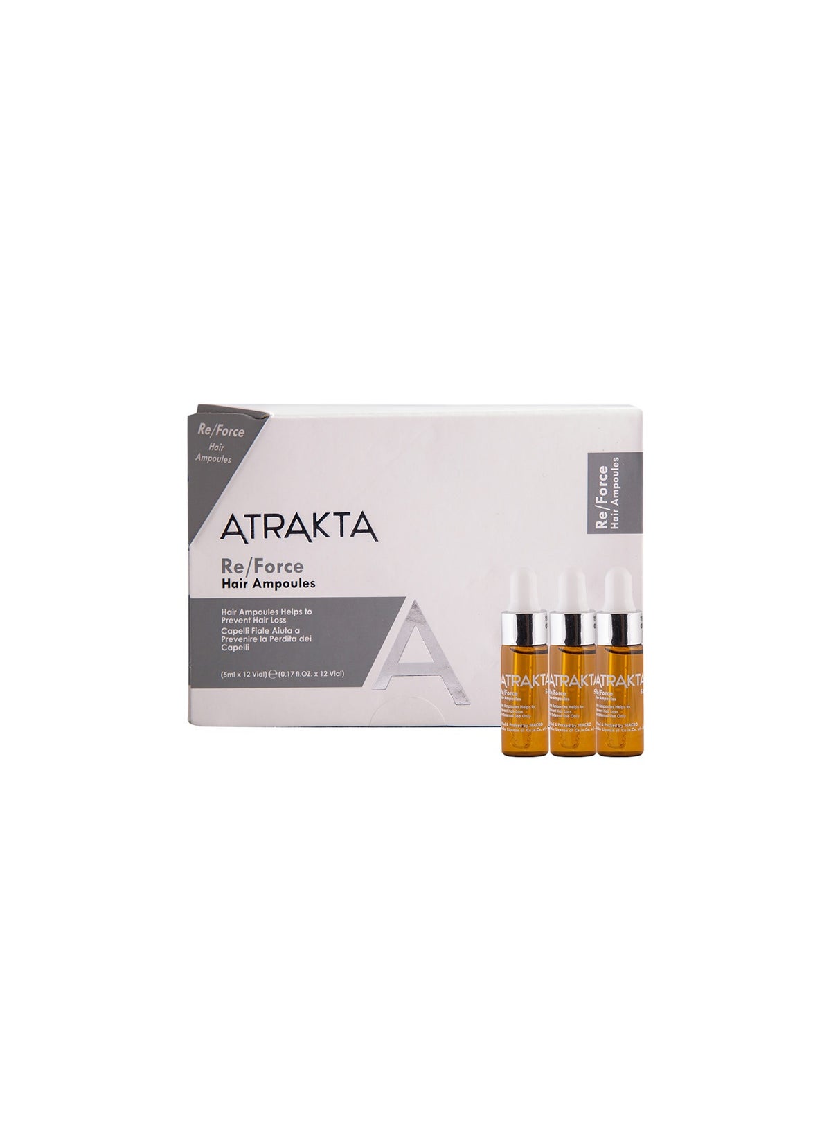 atrakta Atrakta Re-Force Hair Ampoules (12 vial *5 ml) | Best Price ...