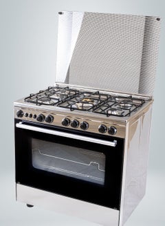 Techno Gas stove, 5 burners, 60/80 stainless, complete with fan, from ...
