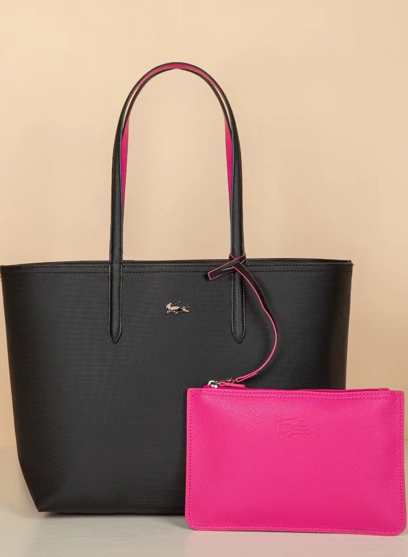 LACOSTE Lacoste Women's Double sided Two tone Large Capacity Handbag ...