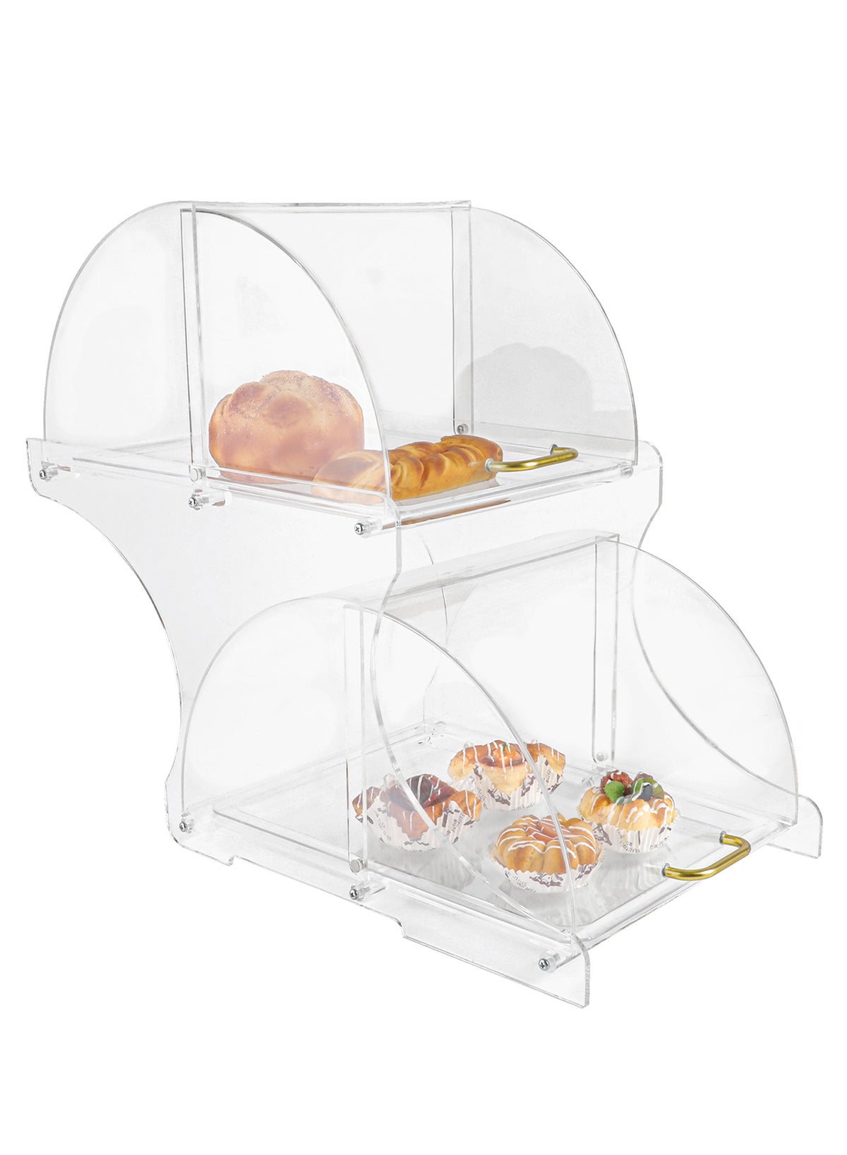 Life Smile Pastry Display Case - Acrylic Countertop Bakery Display Case ...