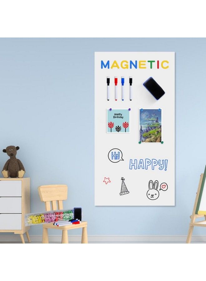 Board2by Magnetic Whiteboard Contact Paper 40 X 17.3 Inch Self Adhesive ...