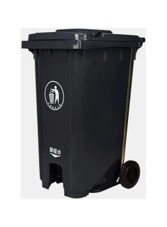VINSTAR 240 Ltr Black Outdoor Waste Center Pedal Bins, Garbage Can ...