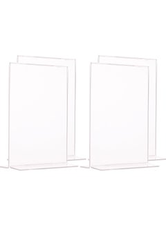 Generic 1.8mm A5 Acrylic Table-Top Display Upright Frame - Clear, pack ...