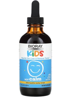 BIORAY Kids, NDF Calm, Naturopathic Herbal Drops, Vanilla, 4 fl oz (118 ...