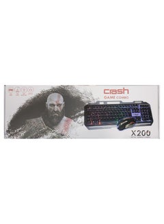 Crash CRASH Gaming Keyboard and Diamond Metal Wired Gaming x 200 Multi ...